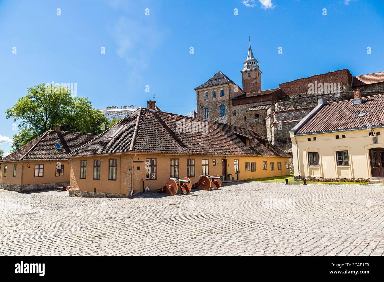 Medieval castle Akershus Fortress in Oslo. Norway Stock Photo - Alamy