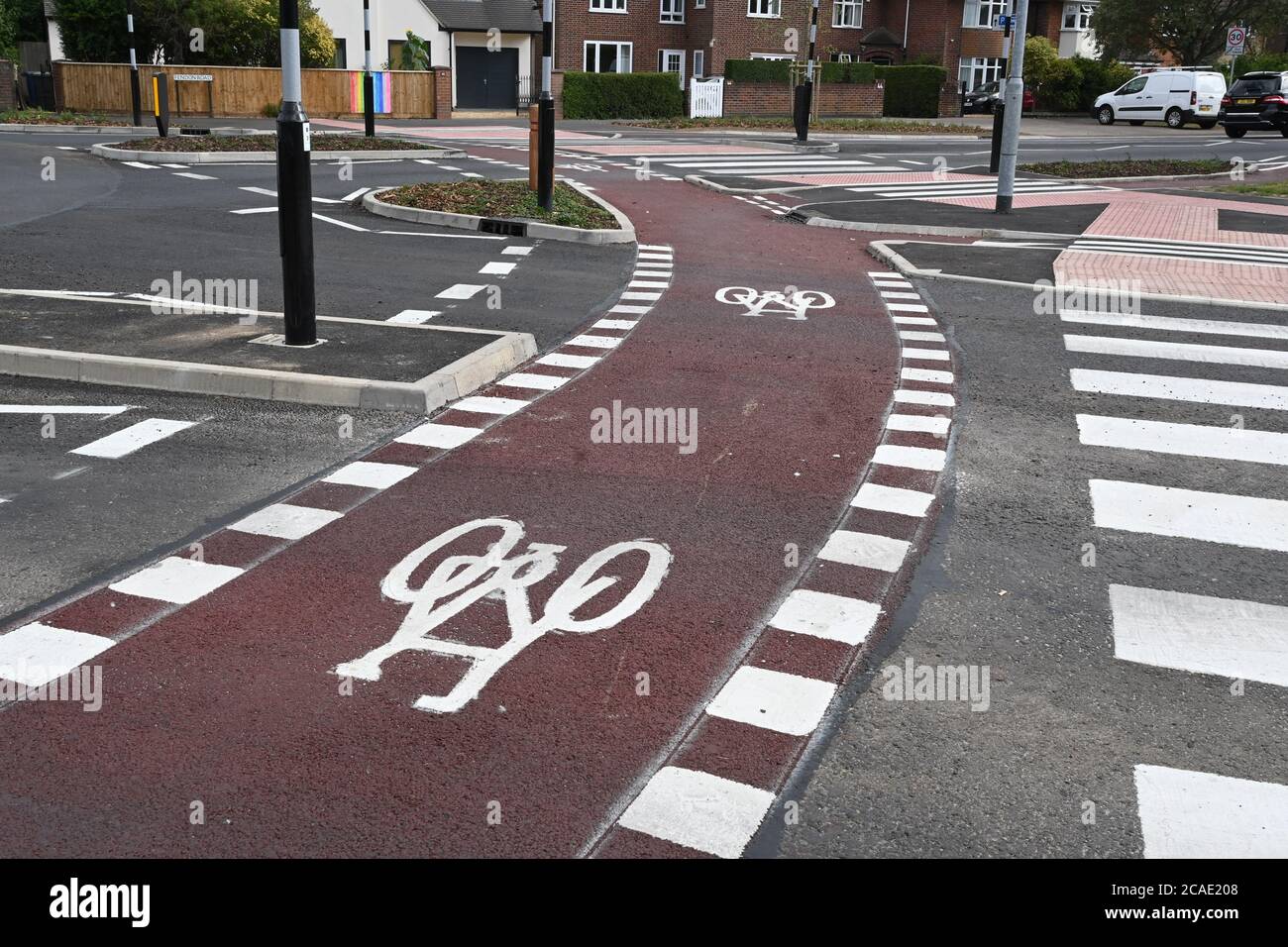 Cambridge, UK - 6 August 2020 UK's first Dutch-style roundabout in ...