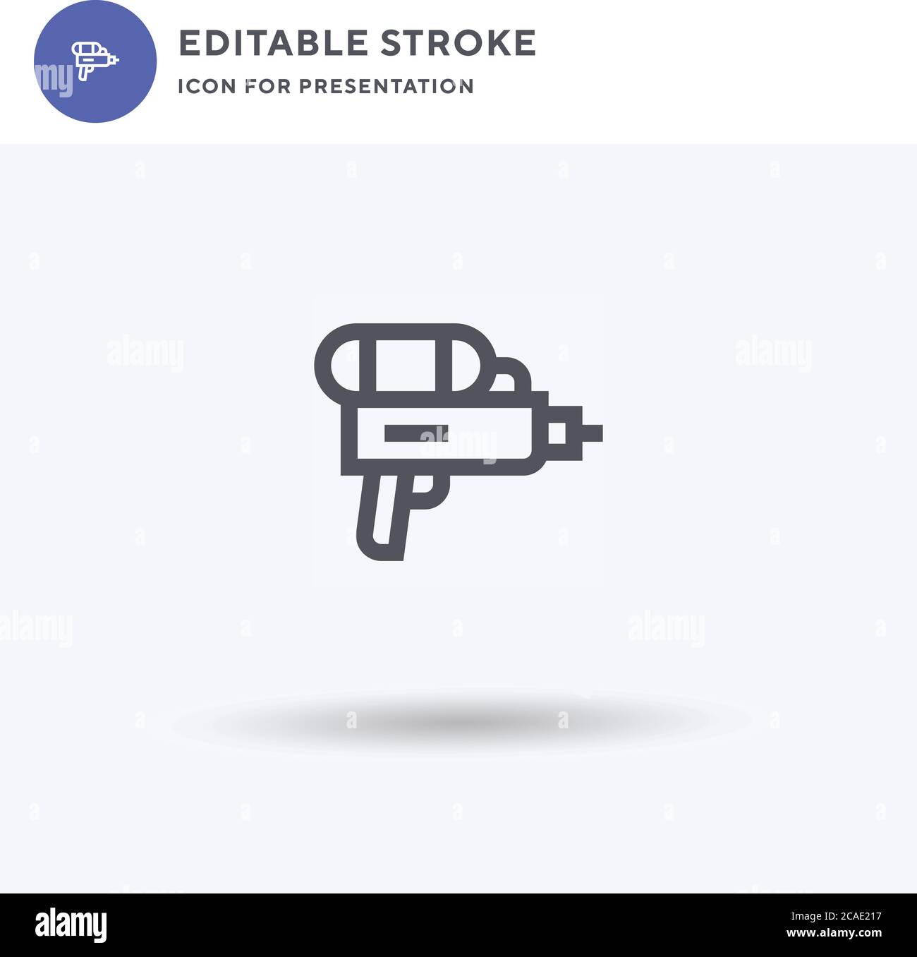 Water Gun icon vector, filled flat sign, solid pictogram isolated on ...