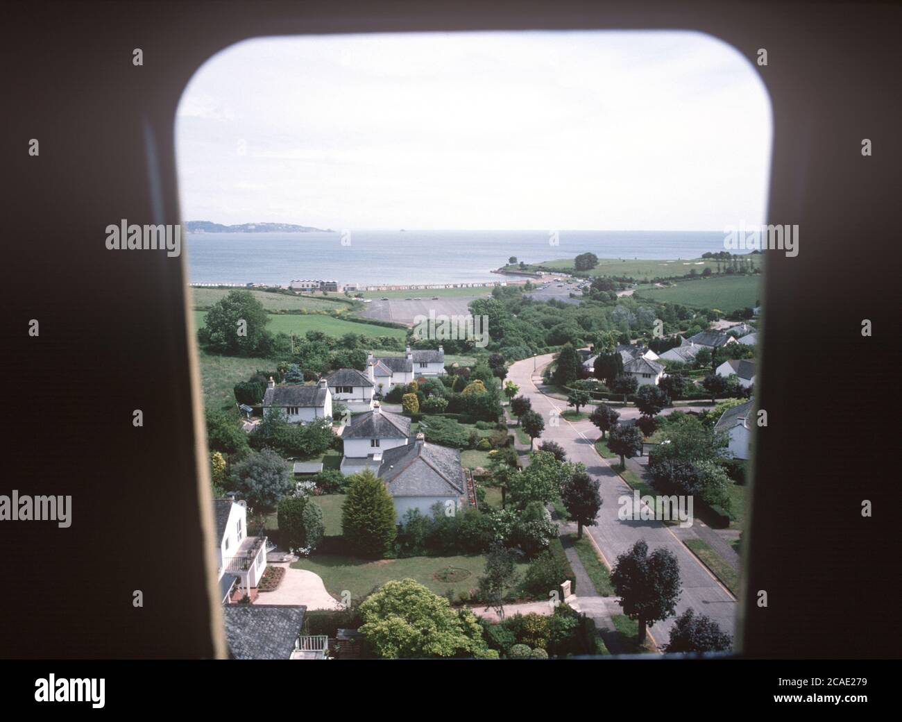 1980s housing from steam train on the Steam train of the Heritage ...