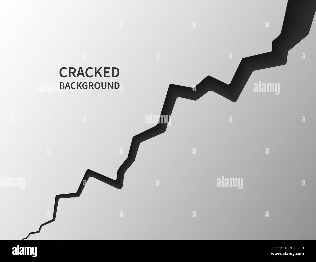 Cracked ground surface. Realistic crack texture. Earth crack. Rift on ...