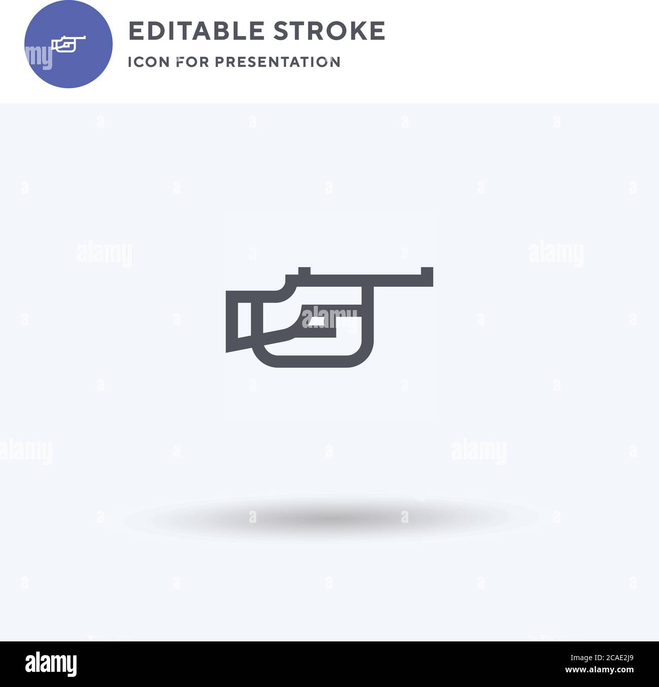 Biathlon icon vector, filled flat sign, solid pictogram isolated on ...