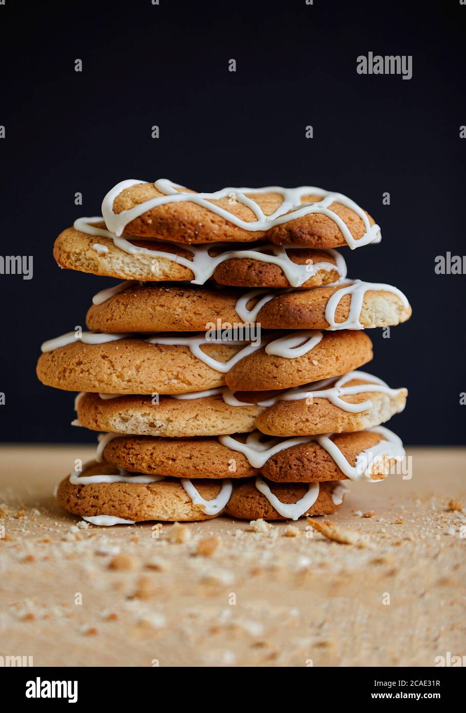 Stack of biscuits Stock Photo - Alamy