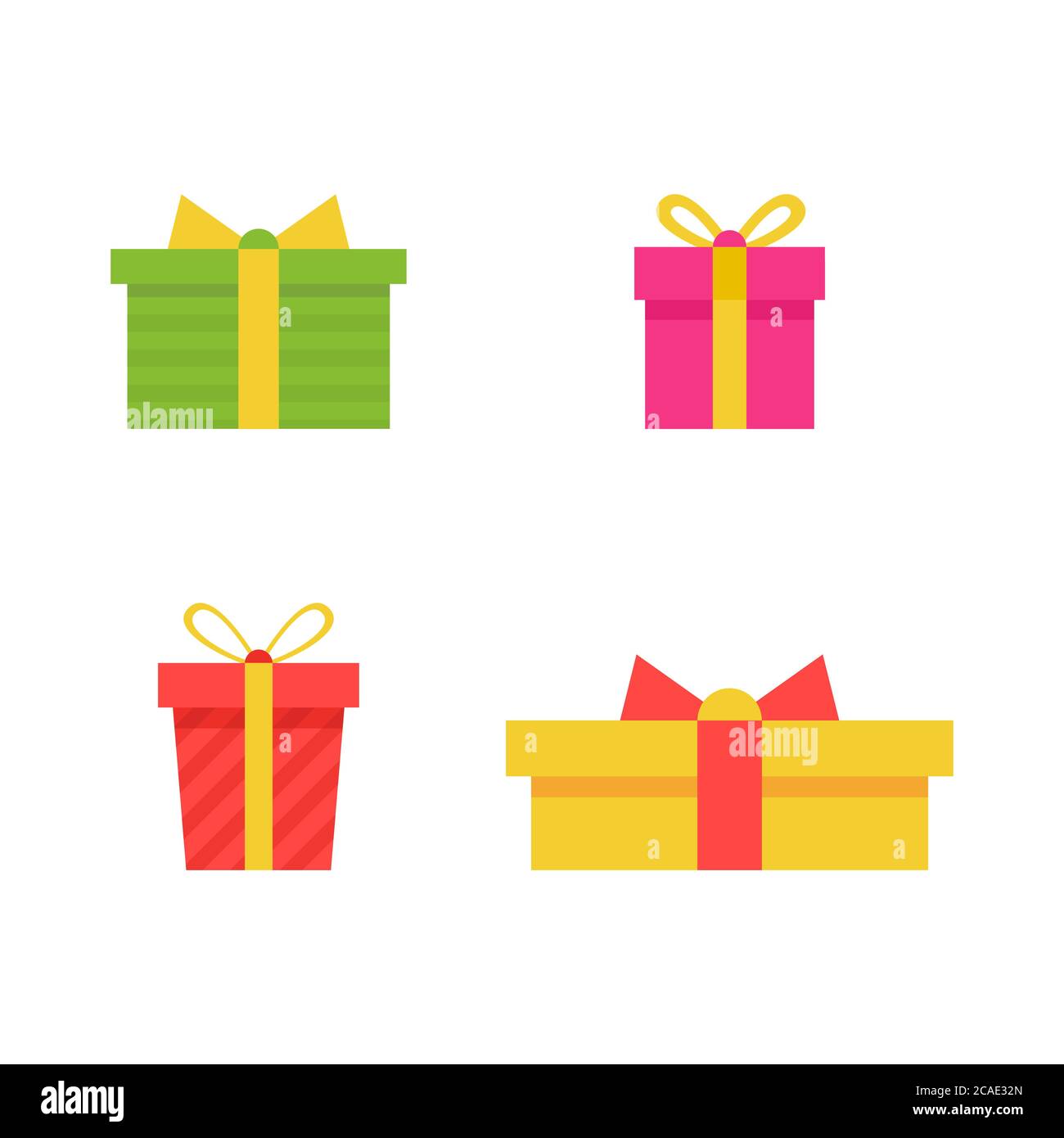 Gift boxes set isolated on white background. Prizes collection. Sale ...