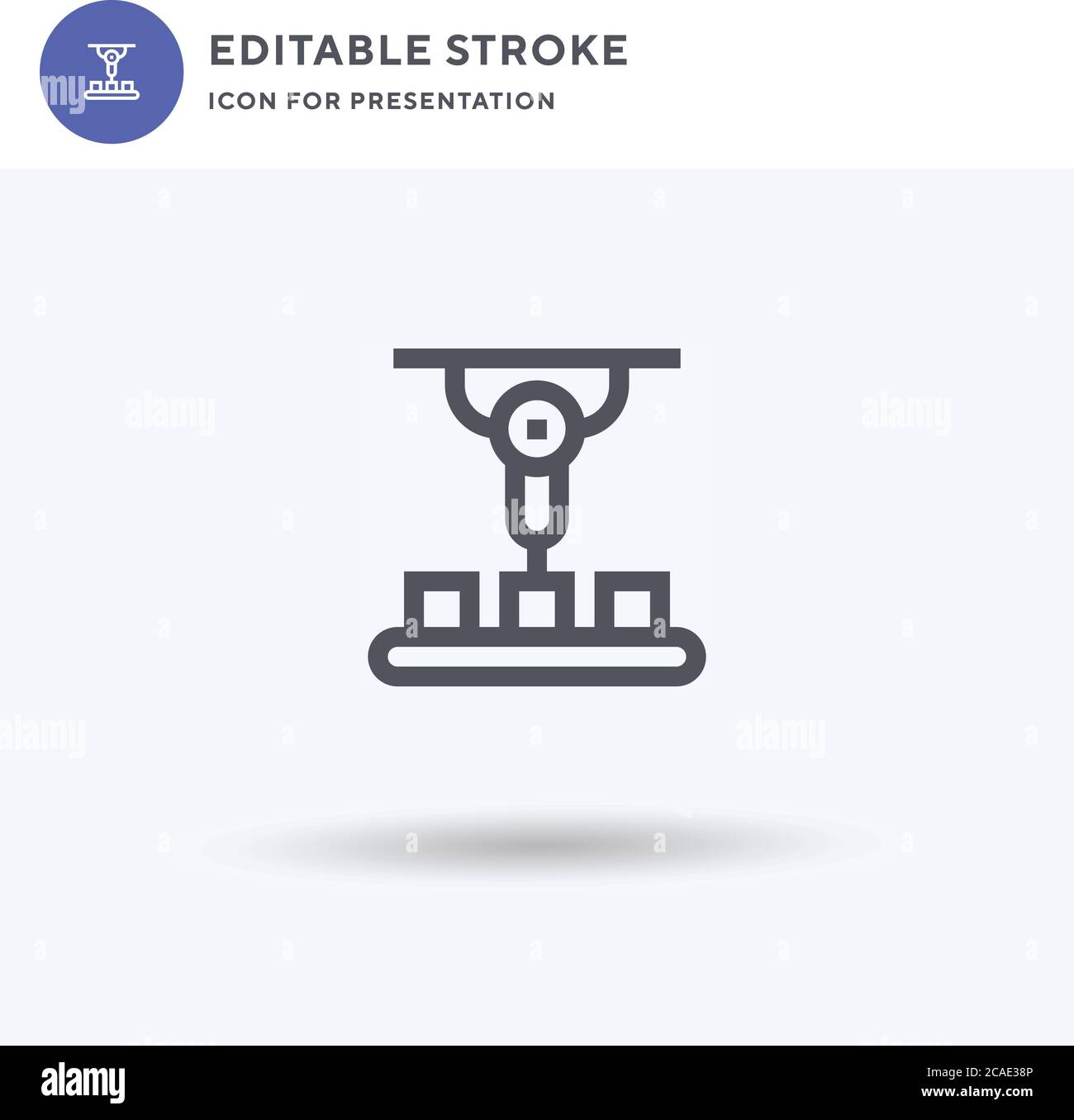 Machinery icon vector, filled flat sign, solid pictogram isolated on ...