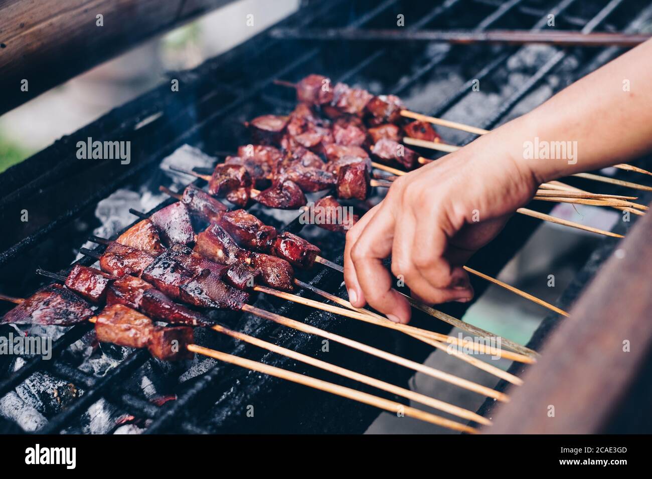 Bamboo charcoal in hand hi-res stock photography and images - Alamy