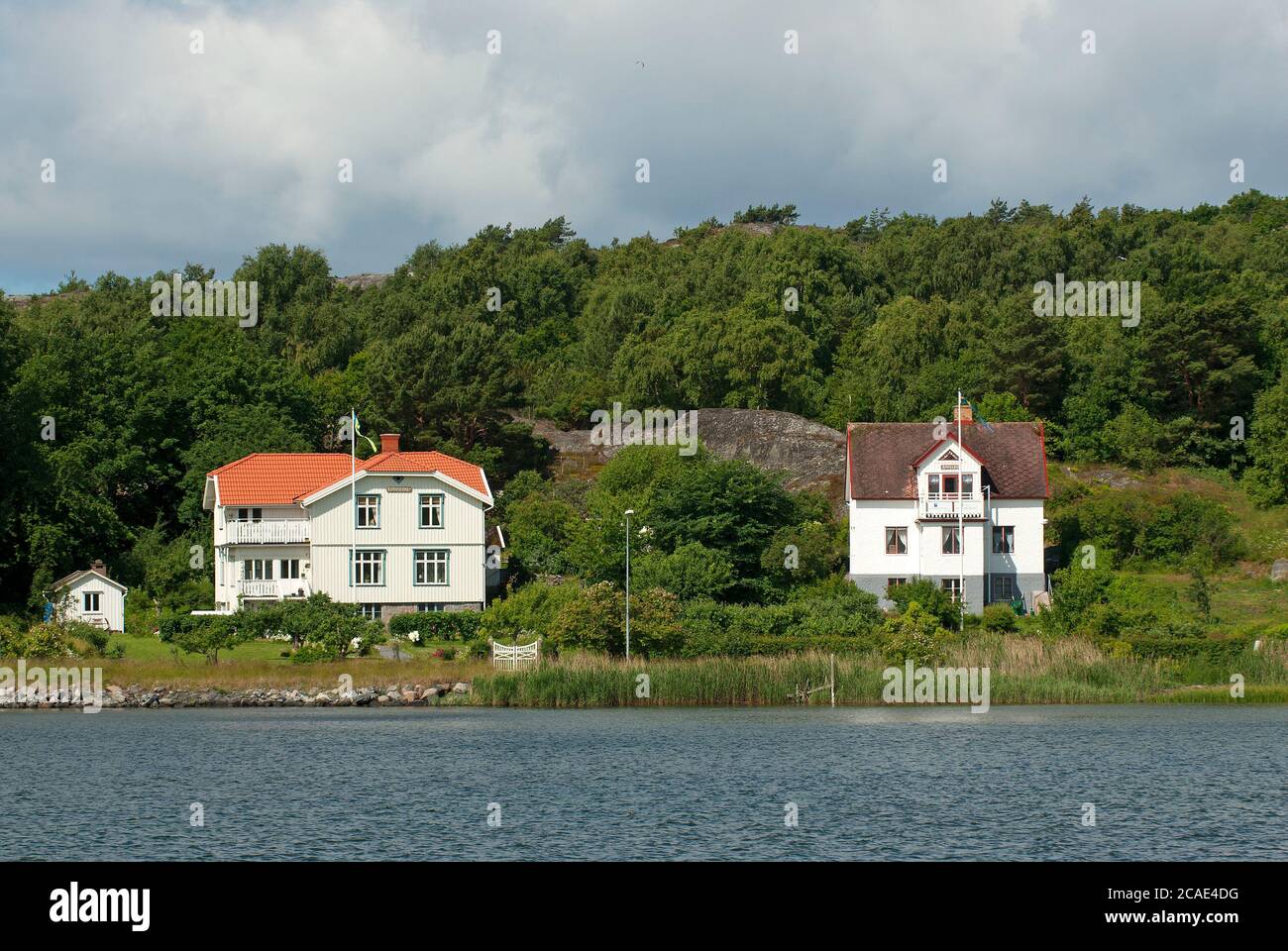 Buildings in Styrso Island, Gothenburg archipelago, Sweden Stock Photo ...
