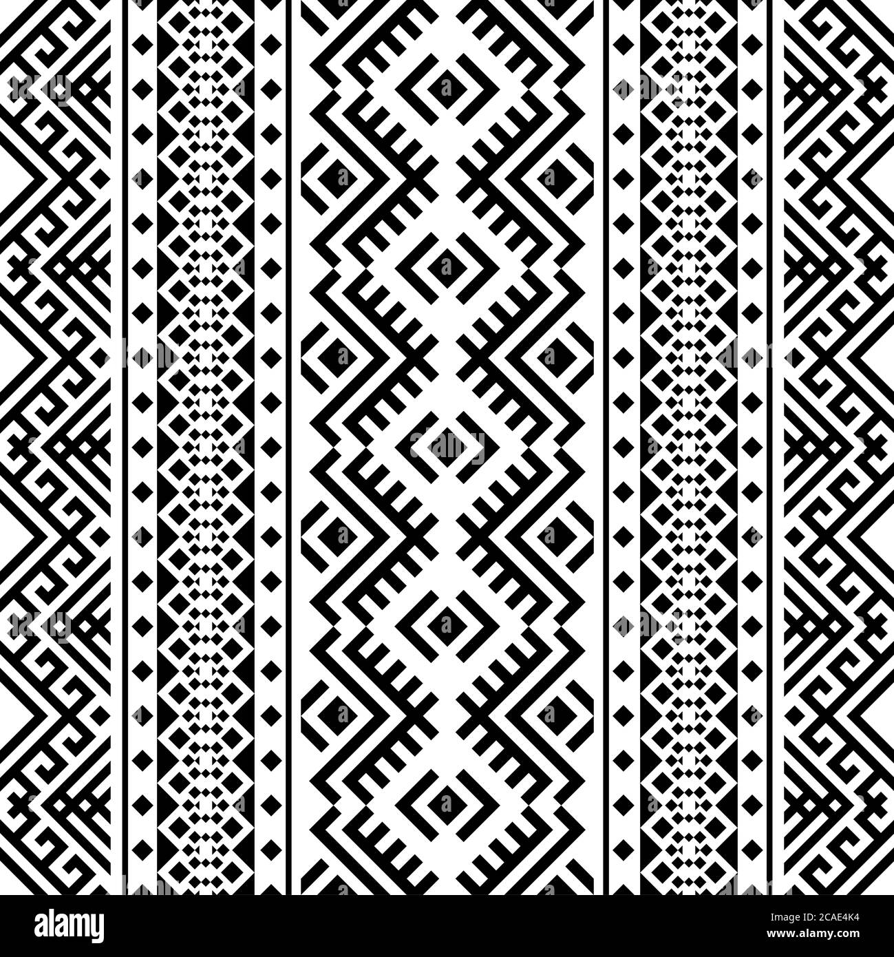 vertical Aztec seamless ethnic pattern texture design vector Stock ...
