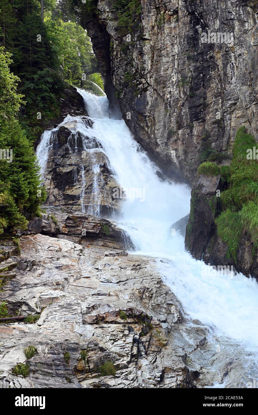 Bad Gastein waterfall Gasteiner Ache river Stock Photo - Alamy