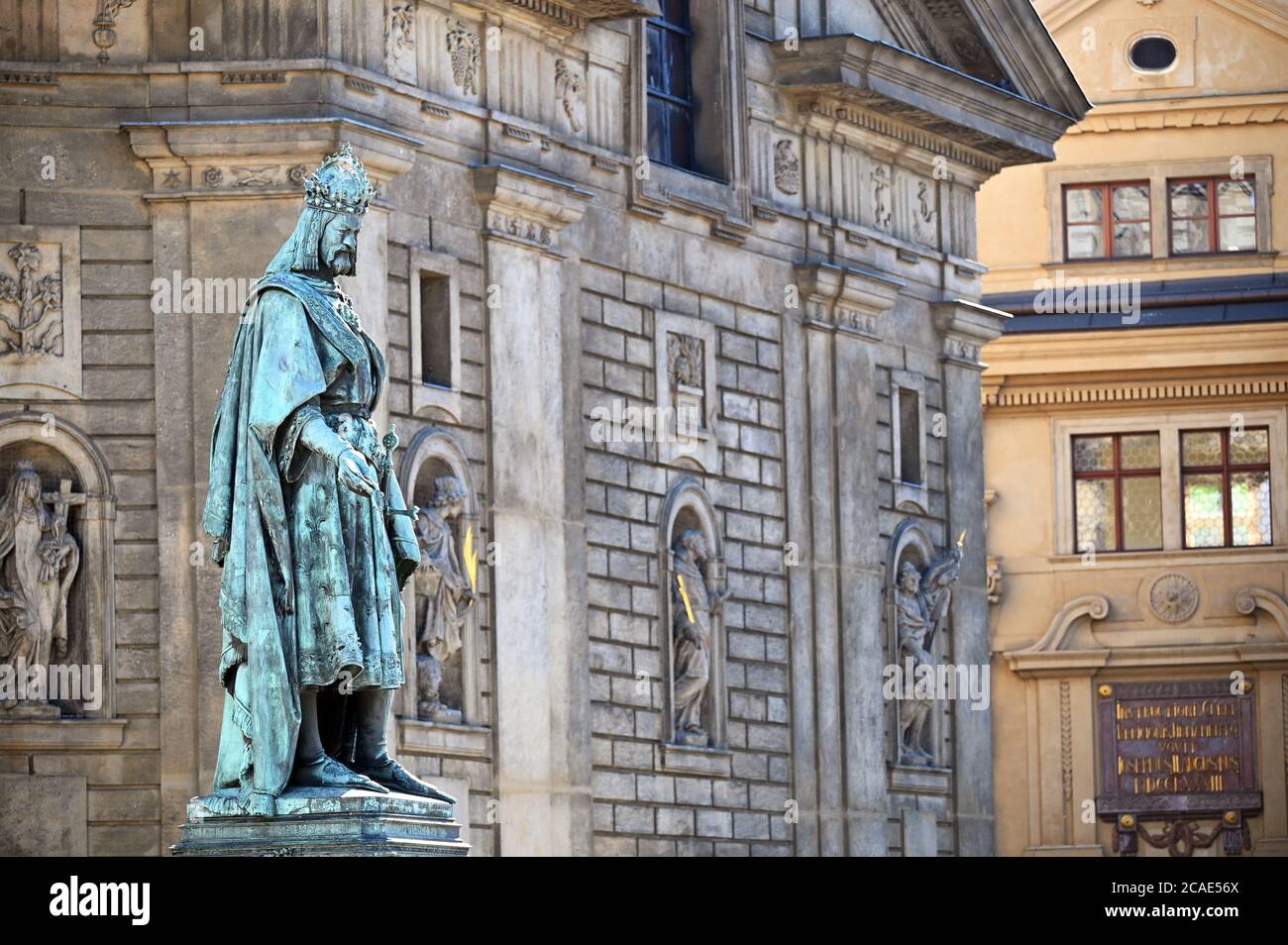 Charles the fourth monument in Prague Czech republic Stock Photo - Alamy