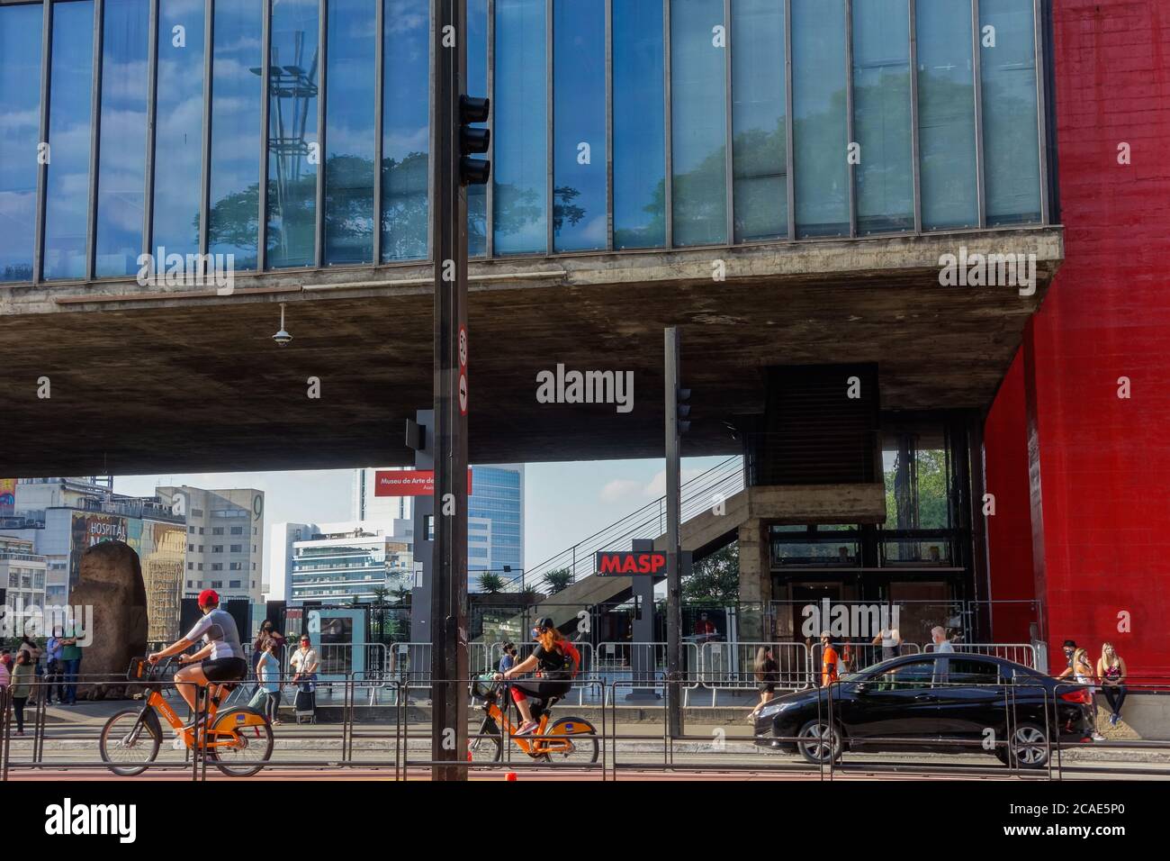 SAO PAULO, BRAZIL - Jul 18, 2020: MASP, Museum of Art of Sao Paulo, on ...