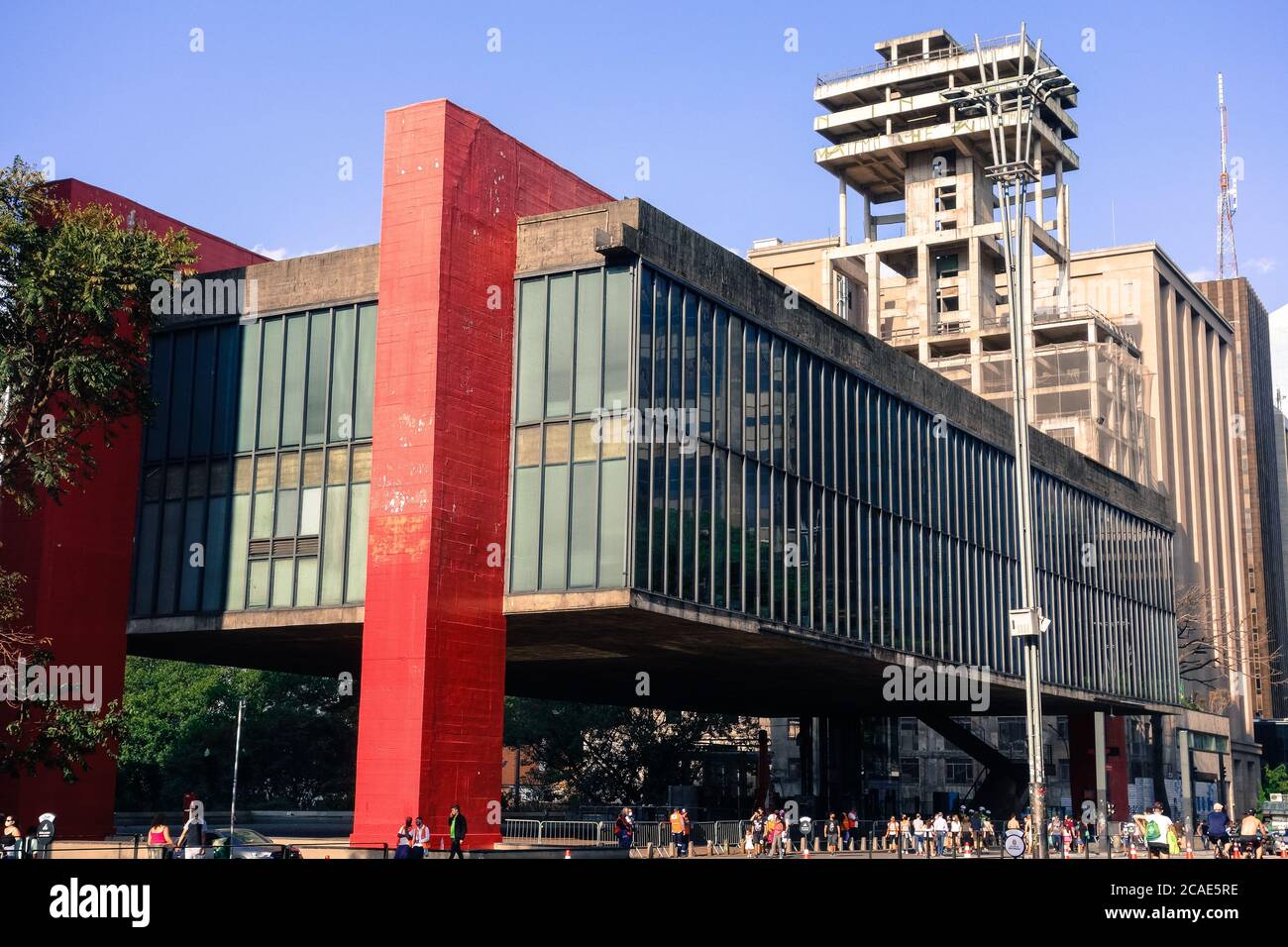 SAO PAULO, BRAZIL - Jul 18, 2020: MASP, Museum of Art of Sao Paulo, on ...