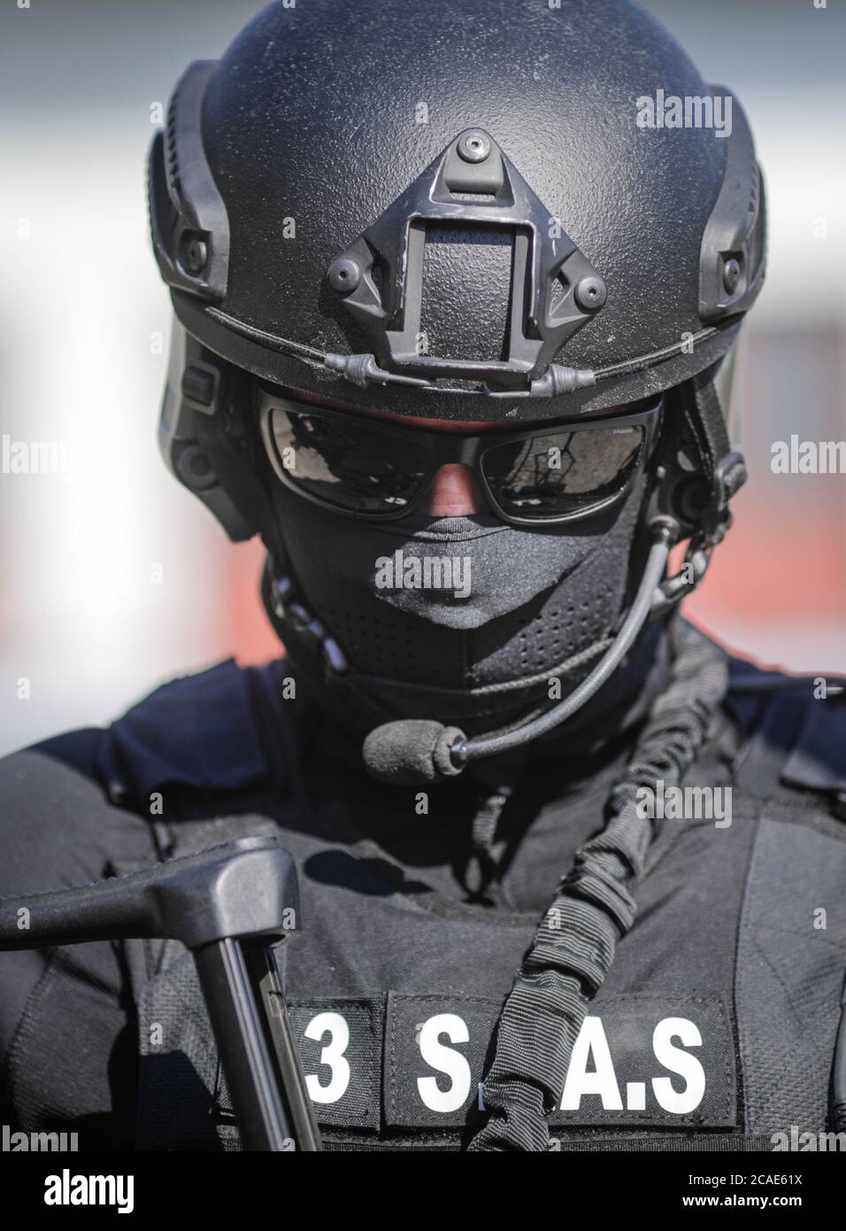 Bucharest, Romania - July 29, 2020: Officer from the Special Actions ...