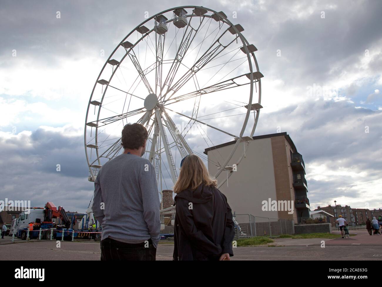 Portobello, Ferris Wheel, Edinburgh, Scotland UK. 6 August 2020. A ...