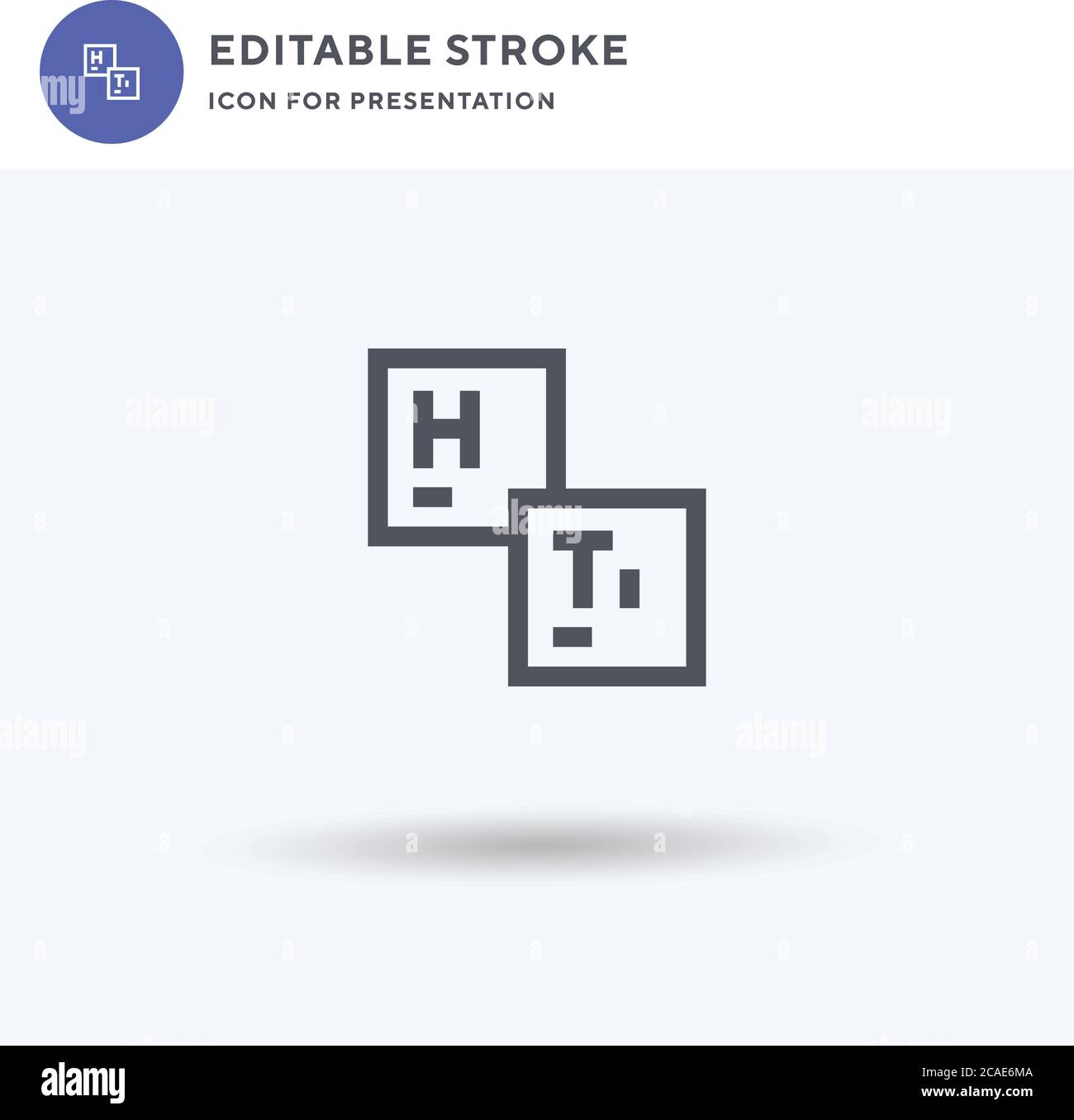 Periodic Table icon vector, filled flat sign, solid pictogram isolated ...