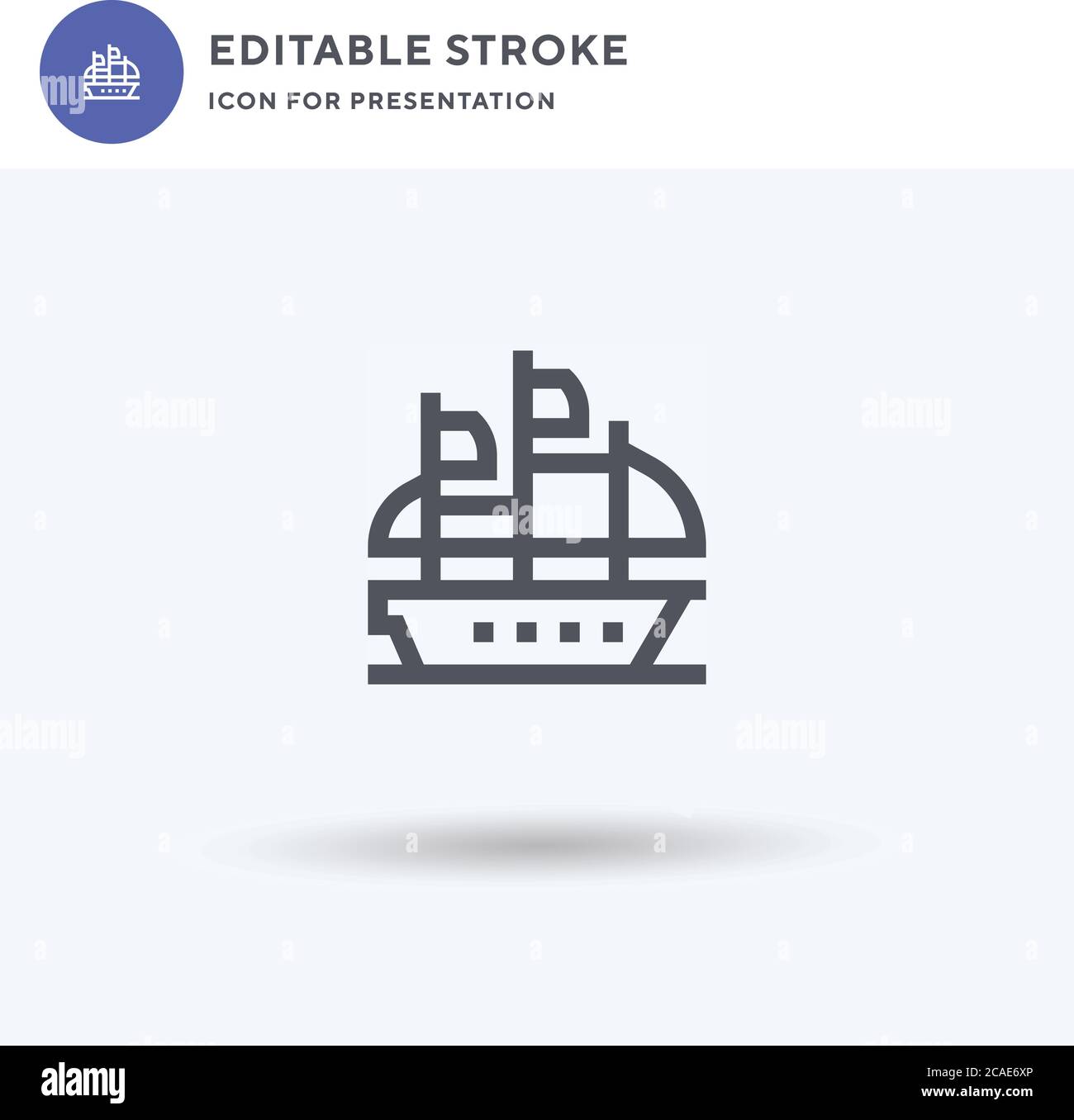 Galleon icon vector, filled flat sign, solid pictogram isolated on ...