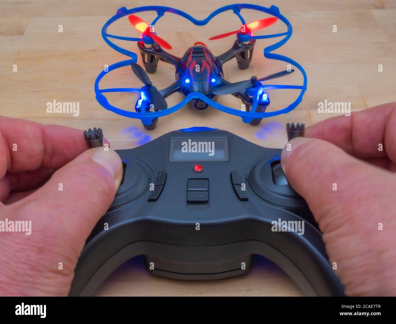 Hands on throttle and stick hi-res stock photography and images - Alamy