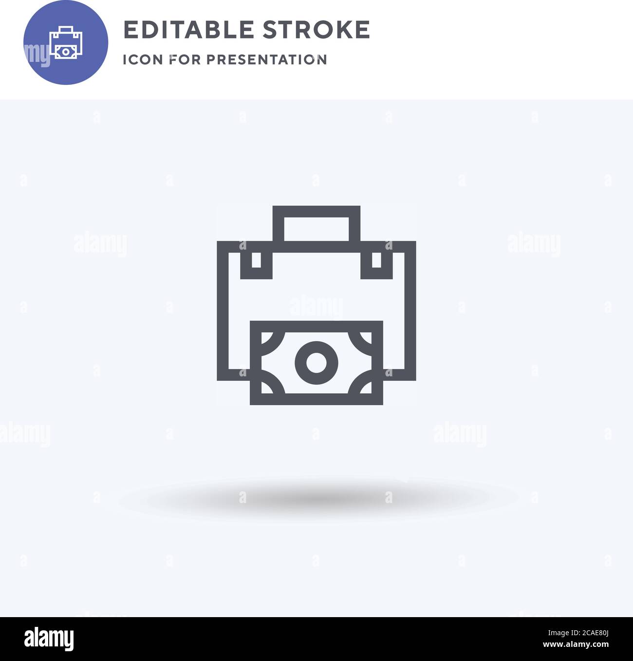 Money icon vector, filled flat sign, solid pictogram isolated on white ...