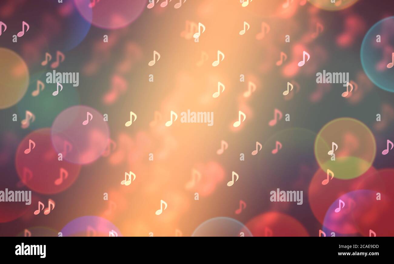 Abstract background music notes lights hi-res stock photography and ...