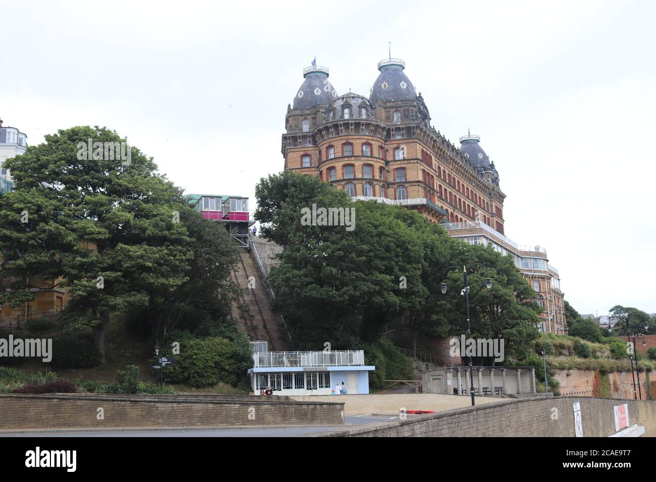 THE GRAND HOTEL SCARBOROUGH ON ST NICHOLAS CLIFF OVER LOOKING THE SOUTH ...