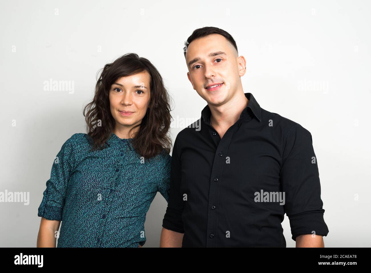Portrait of couple together and in love Stock Photo - Alamy