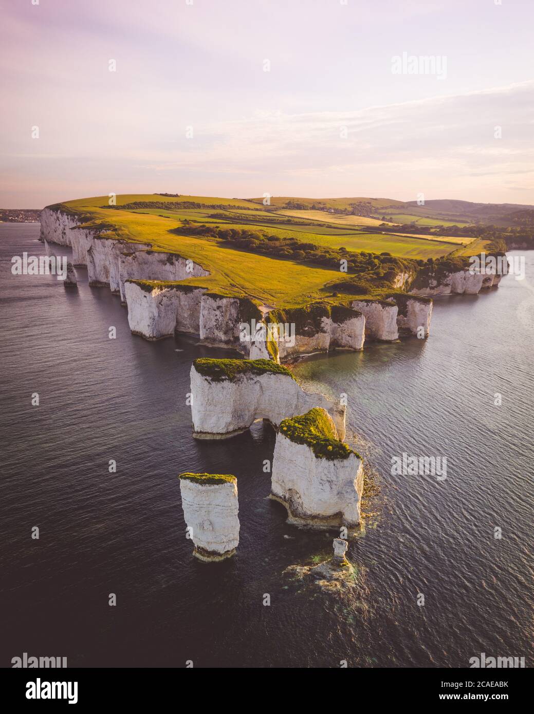 Old Harrys Rocks Stock Photo - Alamy