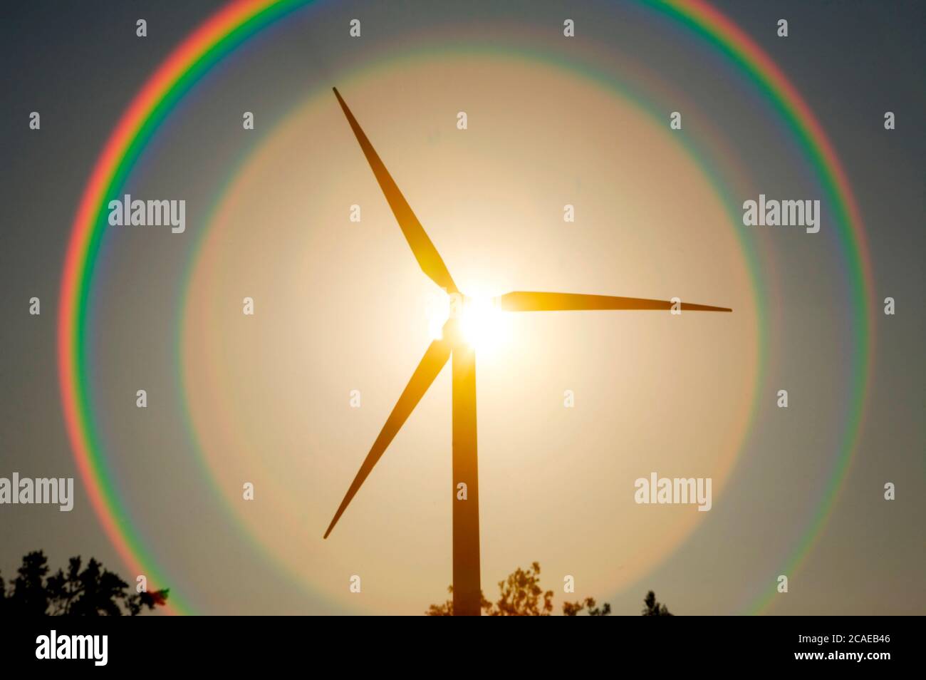 Rainbow colored windmill hi-res stock photography and images - Alamy