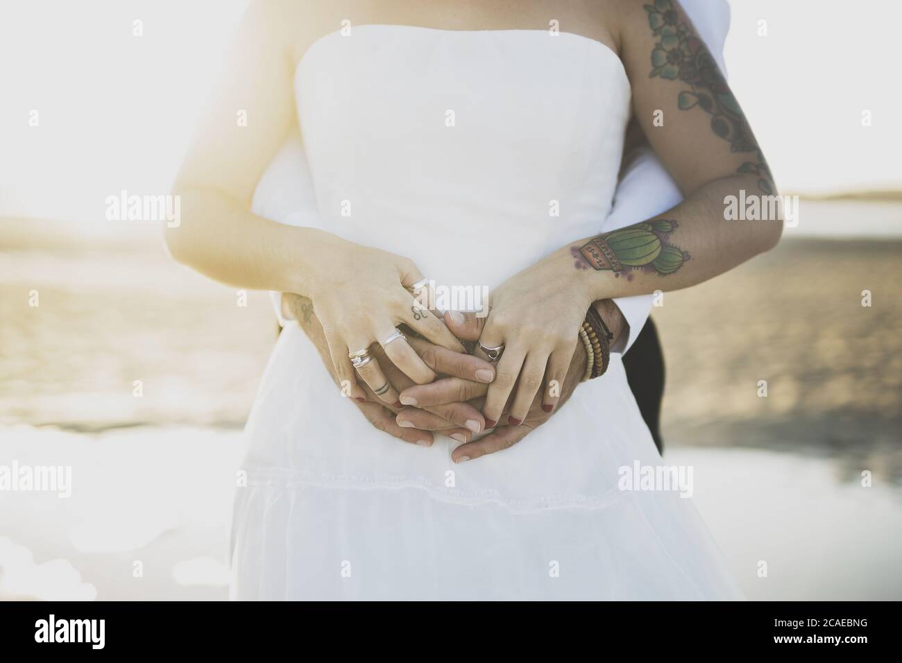 Vertical behind shot bride hi-res stock photography and images - Alamy