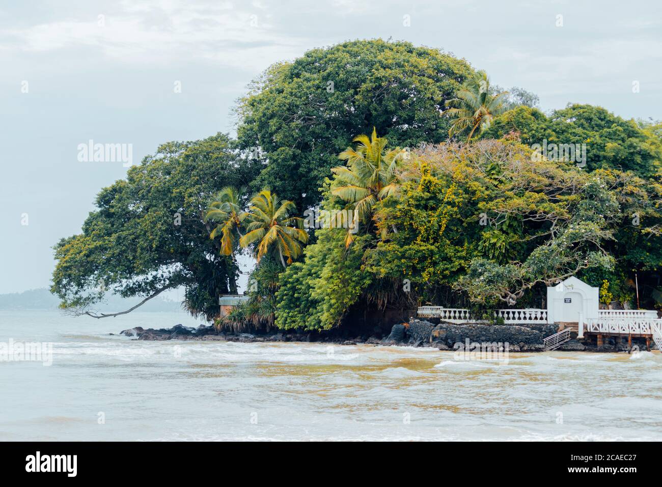 Beautiful Taprobane island's luxury mansion with ocean view Stock Photo ...