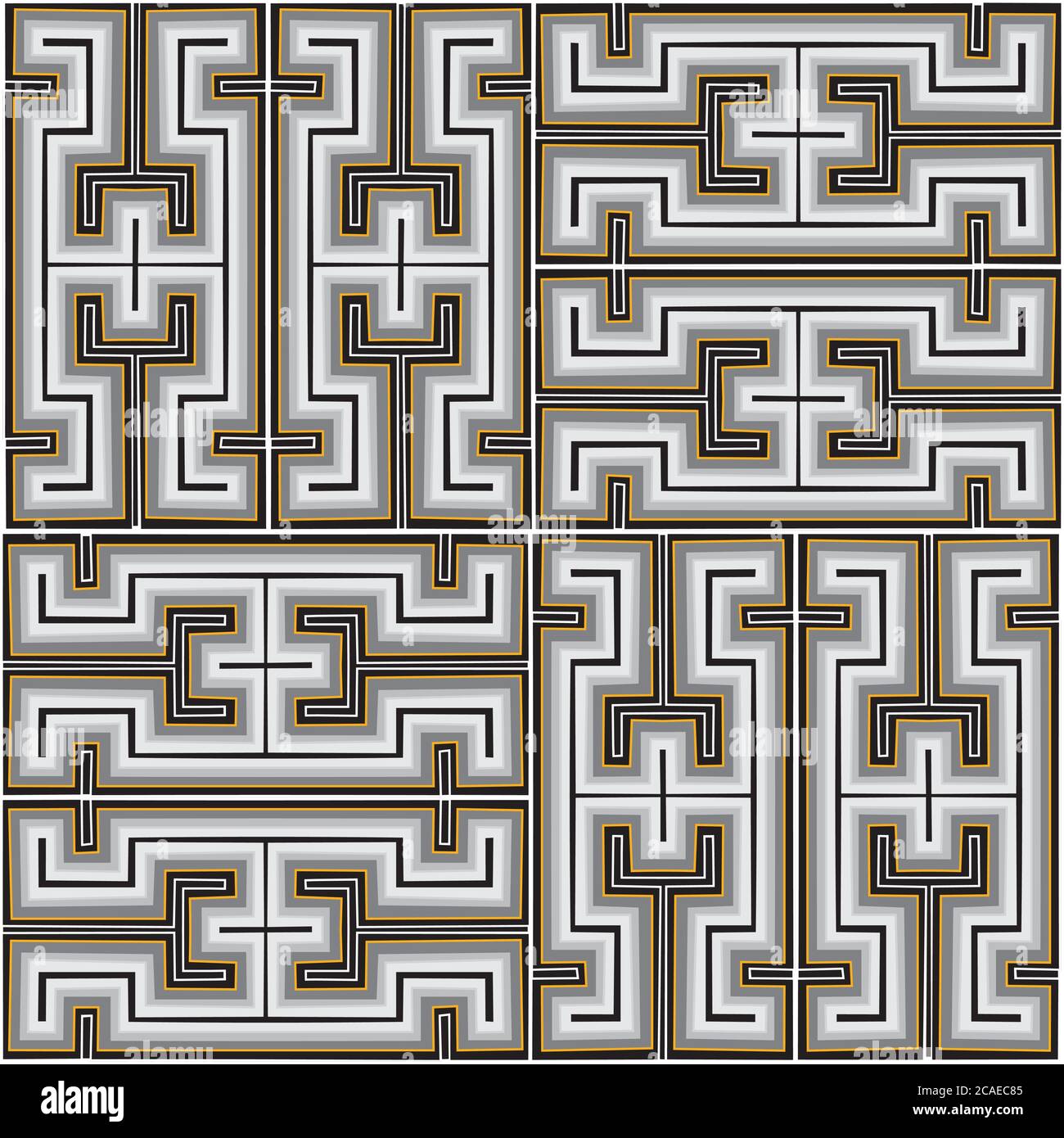 Abstract geometric seamless tile pattern Stock Vector Image & Art - Alamy