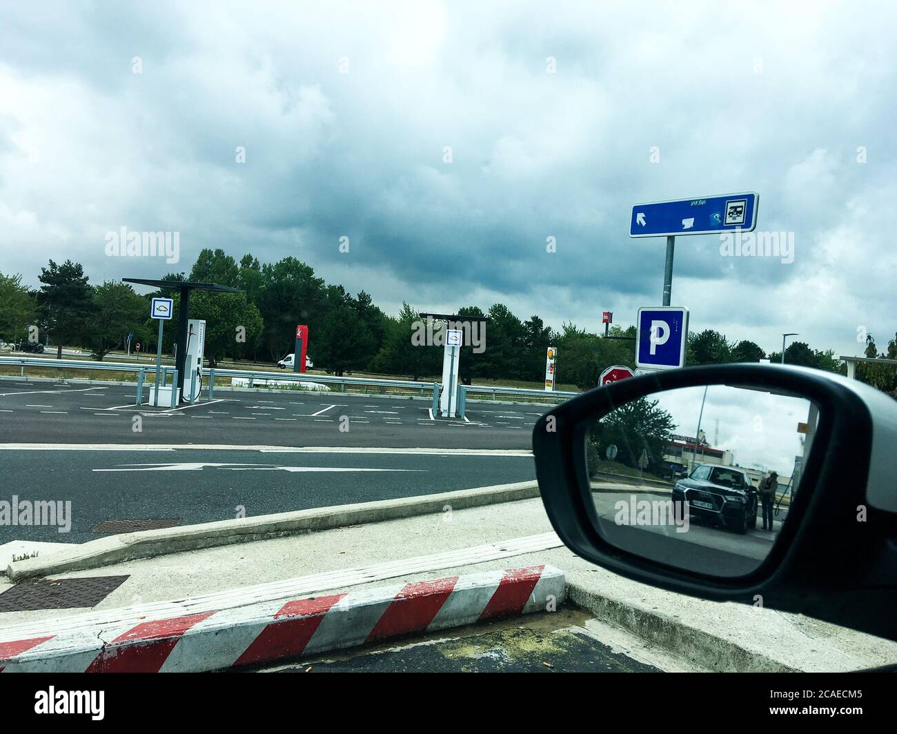 Driving on French highway, Paris Region, France Stock Photo - Alamy