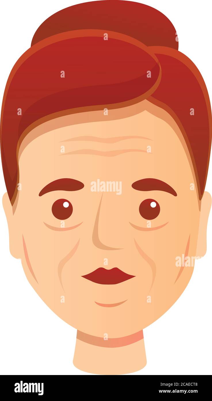 Woman adult wrinkles icon. Cartoon of woman adult wrinkles vector icon ...