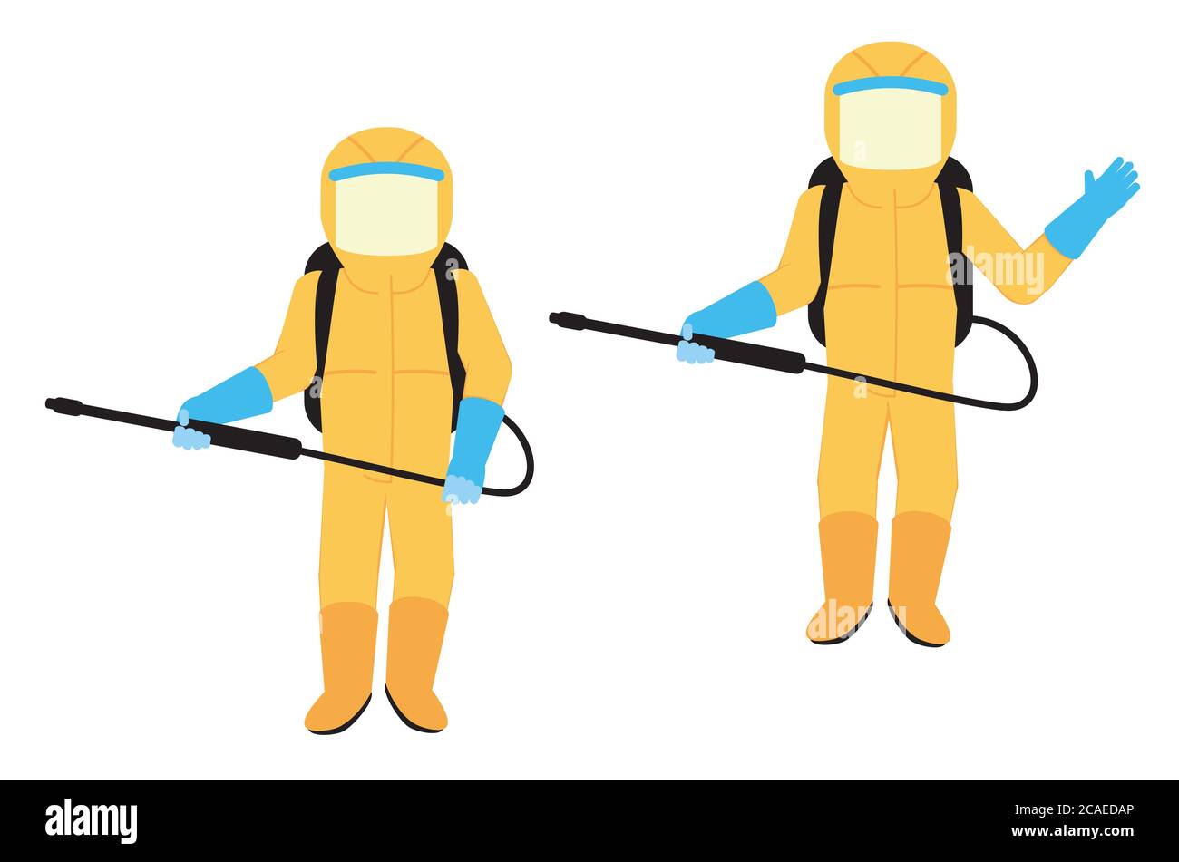 Medical yellow suit Stock Vector Images - Alamy