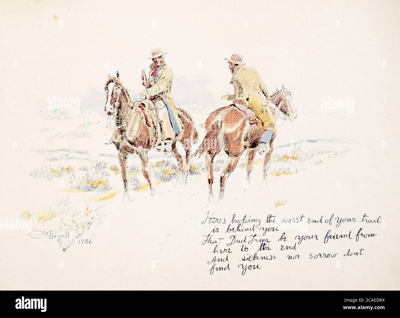 Charles m russell painting hi-res stock photography and images - Alamy