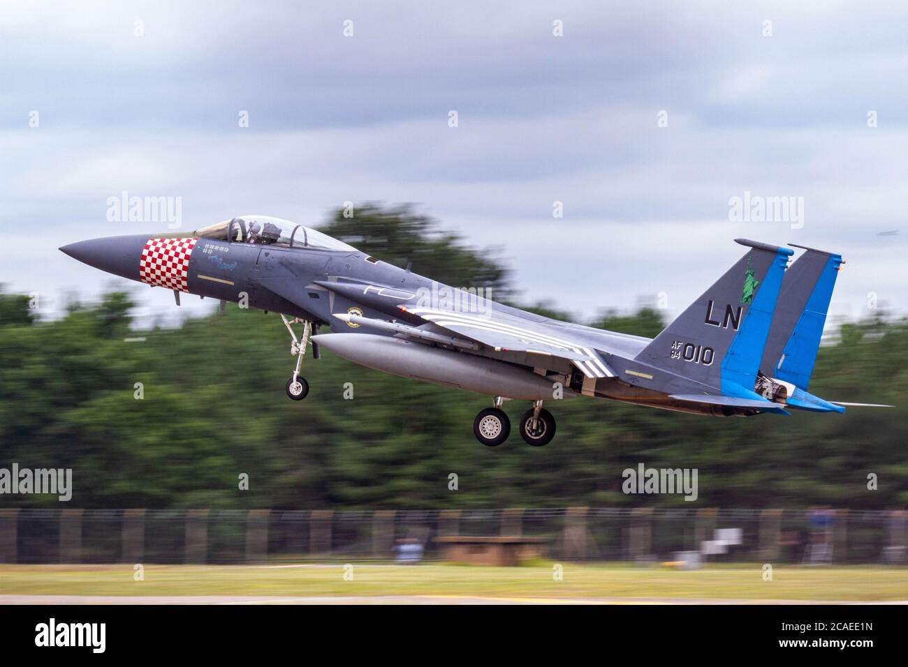 F-15C Eagle in Heritage Colours Stock Photo - Alamy