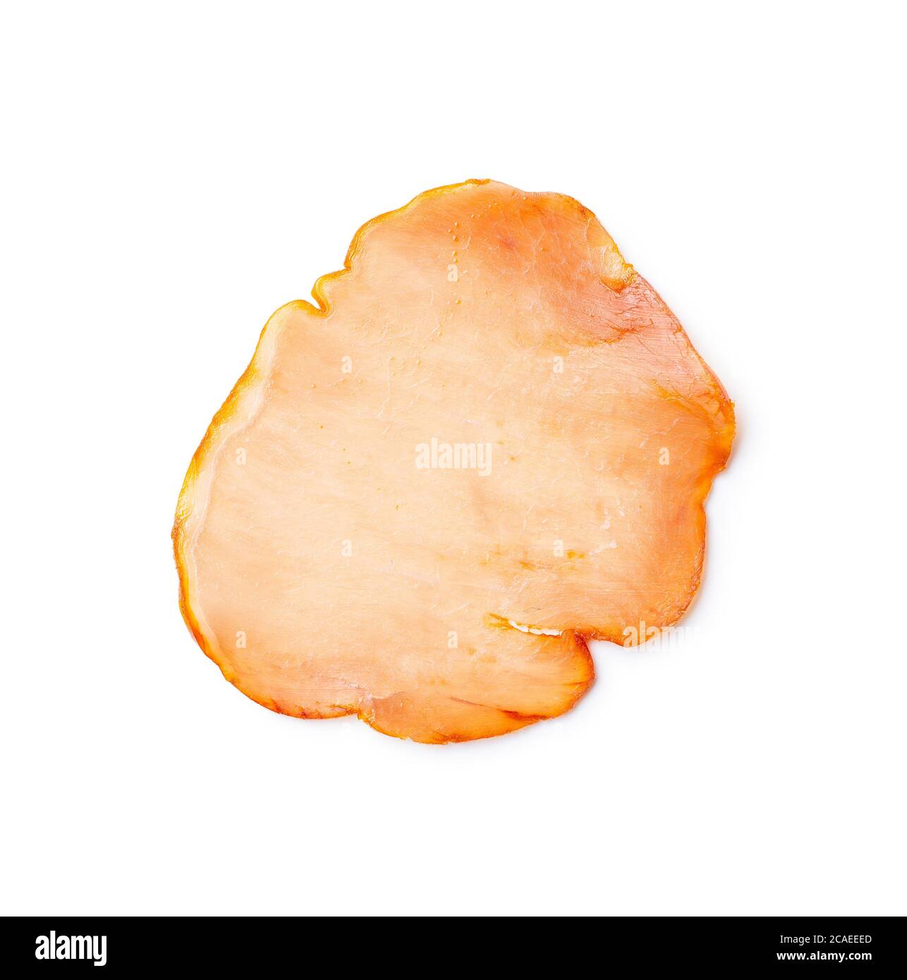 Dried spanish ham. Lomo embuchado isolated on white background Stock ...