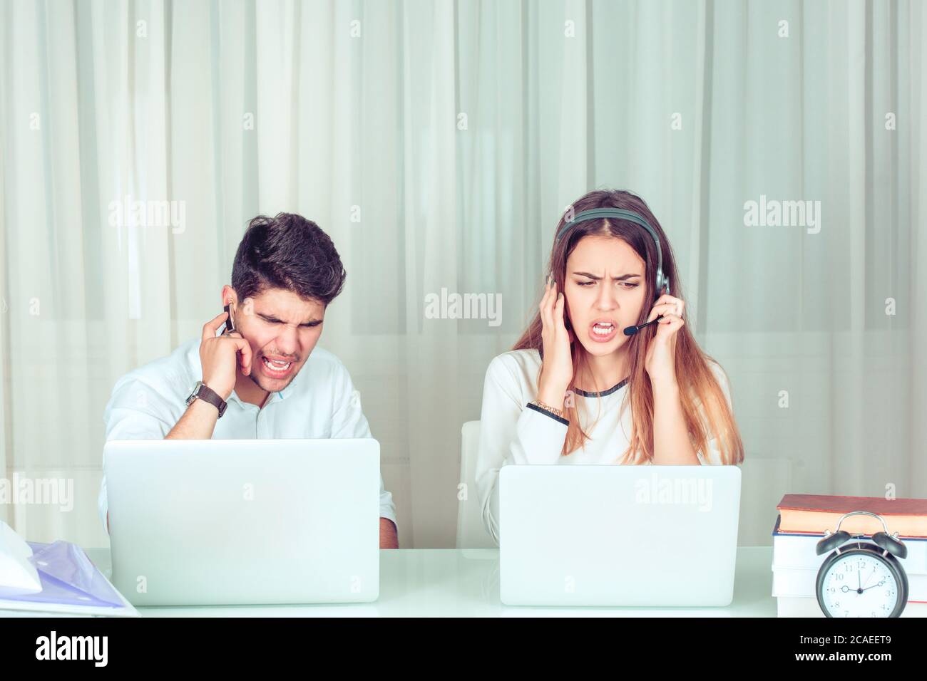 Angry customer service representatives hi-res stock photography and ...