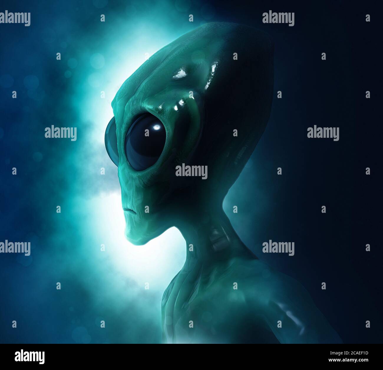 Alien space portrait hi-res stock photography and images - Alamy