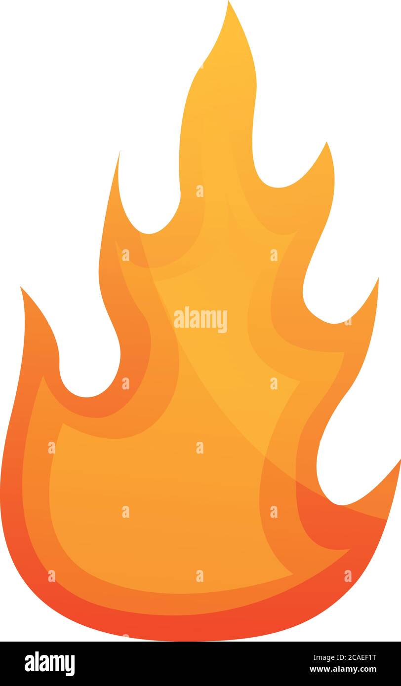 Texture fire flame icon. Cartoon of texture fire flame vector icon for ...