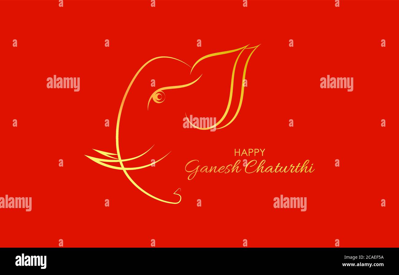 Vector Illustration of Lord Ganpati abstract background for Ganesh ...