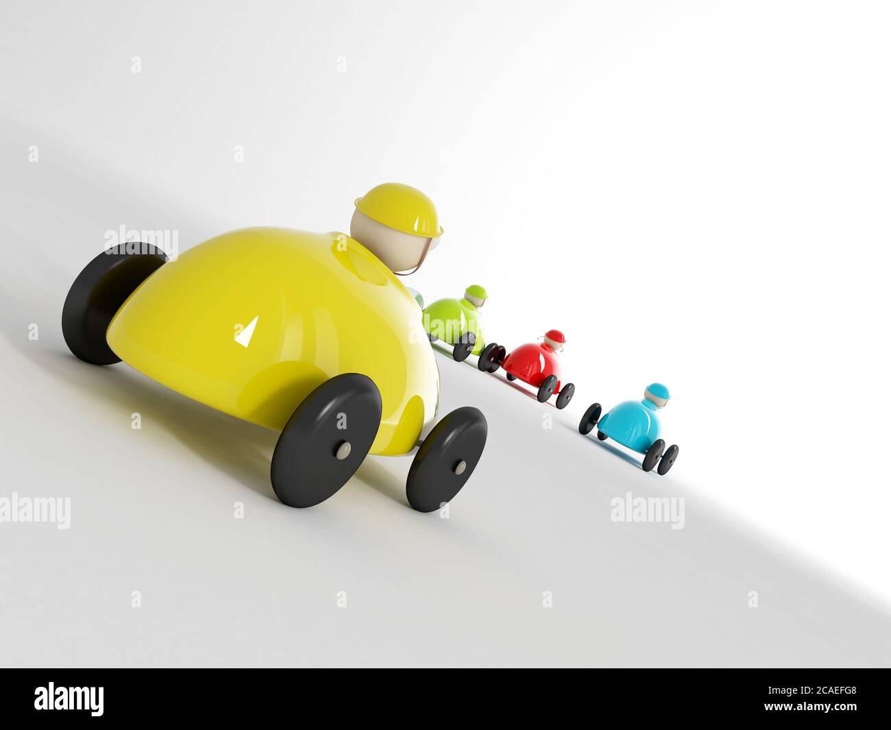 Race cars cartoon hi-res stock photography and images - Alamy