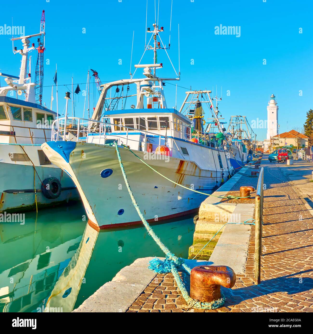 Italian fishing trawler hi-res stock photography and images - Alamy