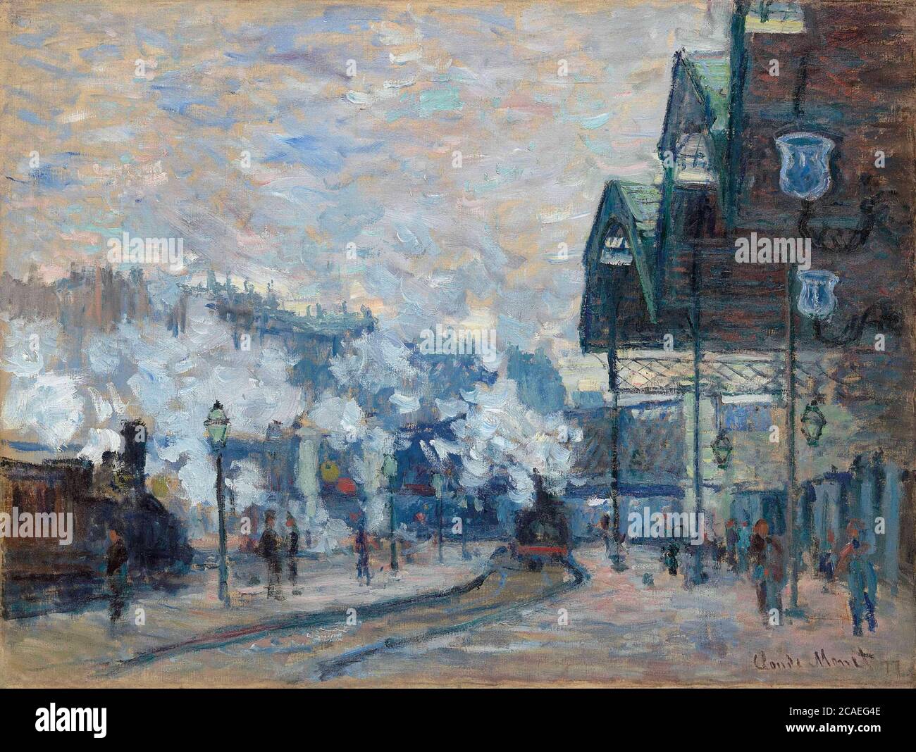 Monet saint lazare station hi-res stock photography and images - Alamy