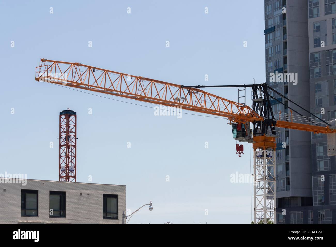 Toronto, Ontario/Canada - August 06 2020: Crane Collapse at Dundas and ...