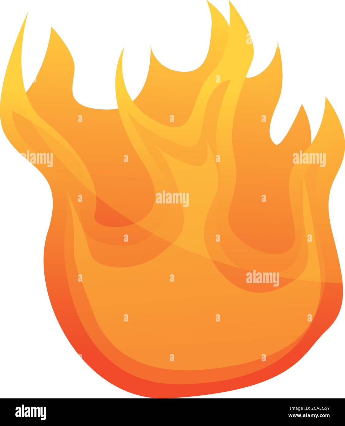 Hot fire flame icon. Cartoon of hot fire flame vector icon for web ...