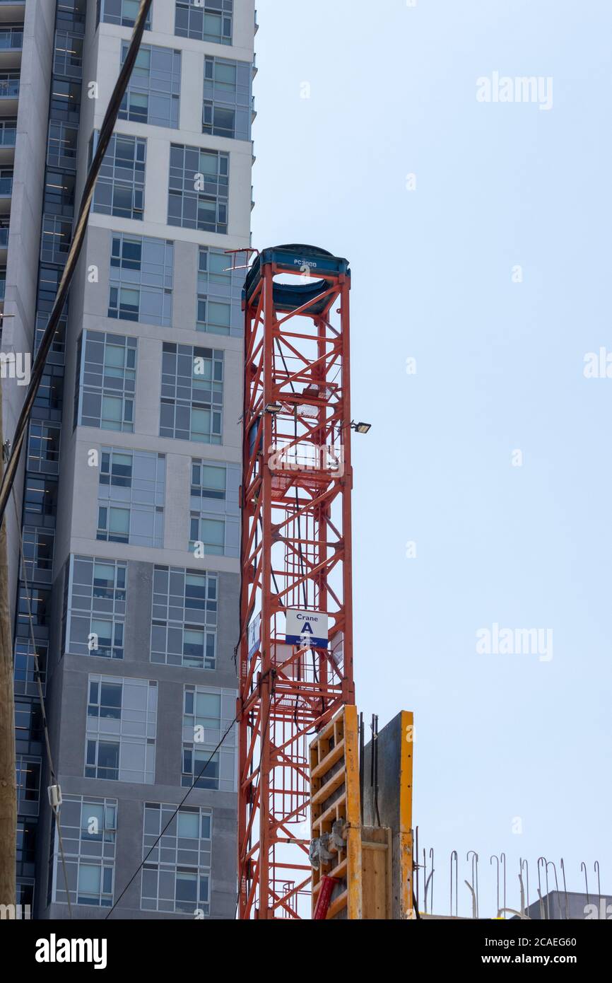 Toronto, Ontario/Canada - August 06 2020: Crane Collapse at Dundas and ...