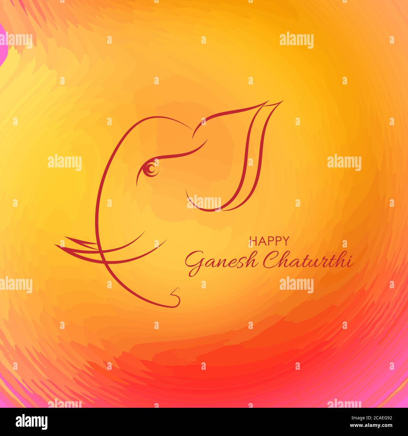 Vector Illustration of Lord Ganpati abstract background for Ganesh ...