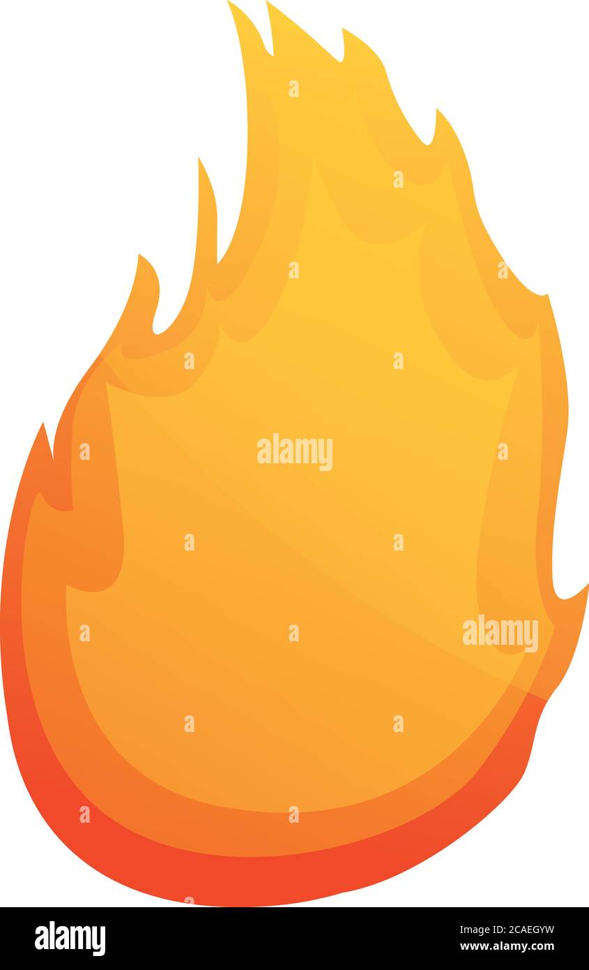 Light fire flame icon. Cartoon of light fire flame vector icon for web ...
