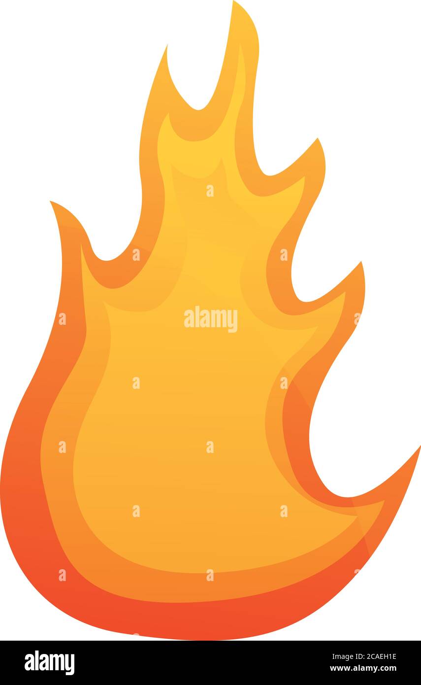 Hell flame icon. Cartoon of hell flame vector icon for web design ...