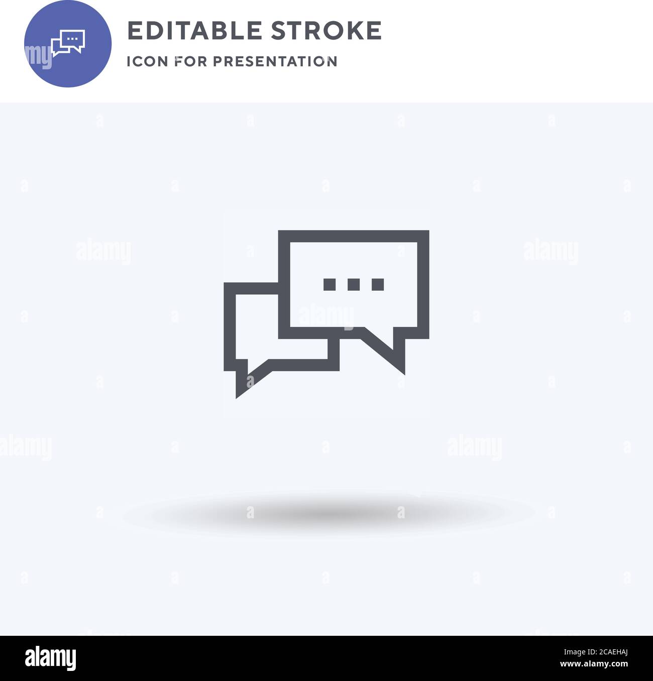 Dialogue icon vector, filled flat sign, solid pictogram isolated on ...